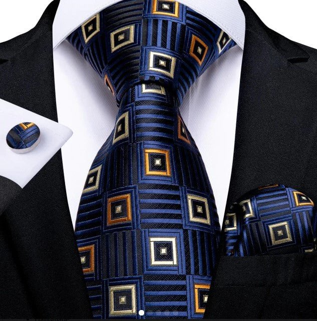 Blue Windows Tie Set – Masculine Clothes